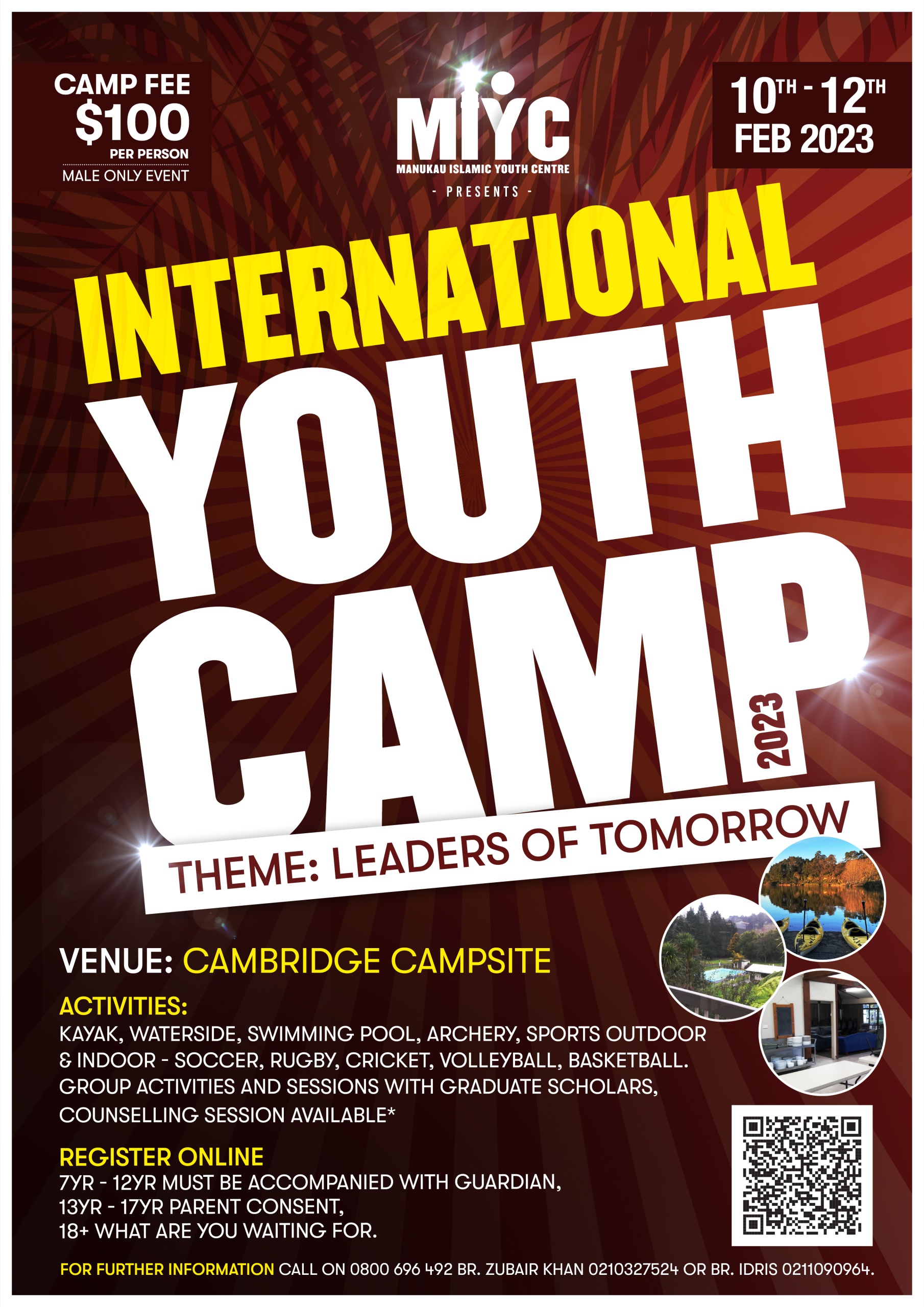 International Youth Camp 2023 Manukau Islamic Youth Centre MIYC